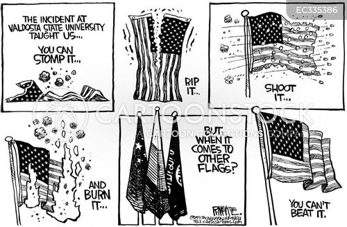 Flag Cartoons and Comics - funny pictures from CartoonStock