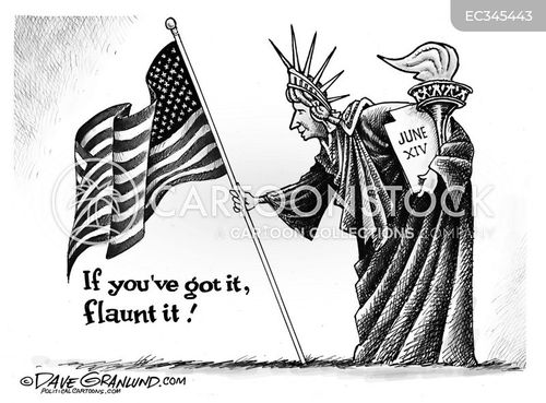 Flag Waving Ceremony Cartoons and Comics - funny pictures from CartoonStock