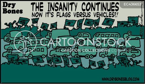 Flag Restrictions Cartoons and Comics - funny pictures from CartoonStock
