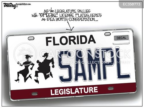 License Plates Cartoons and Comics - funny pictures from CartoonStock