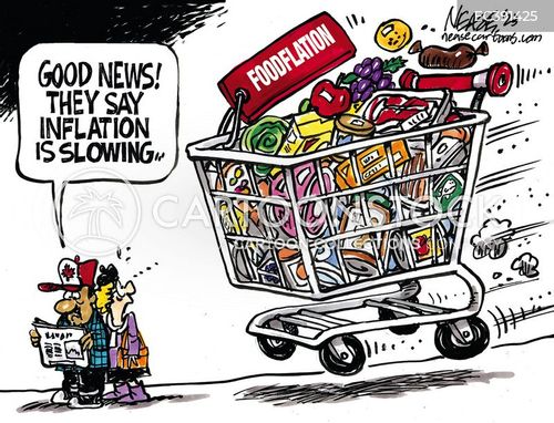 Food Inflation Cartoons and Comics - funny pictures from CartoonStock