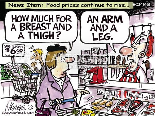 Food Inflation Cartoons and Comics - funny pictures from CartoonStock