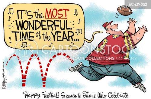 Festive Football Cartoons and Comics - funny pictures from CartoonStock