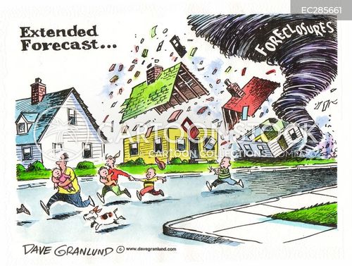 Mortgage Defaults Cartoons and Comics - funny pictures from CartoonStock