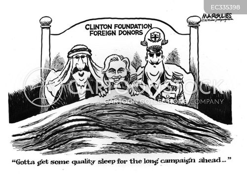 Clinton Foundation Cartoons and Comics - funny pictures from CartoonStock