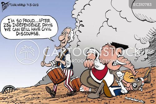 Civil Discourse Cartoons and Comics - funny pictures from CartoonStock