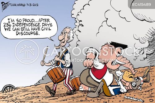 Civil Discourse Cartoons and Comics - funny pictures from CartoonStock