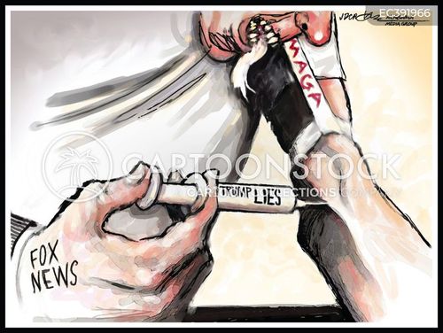 Fox News Junkie Cartoons and Comics - funny pictures from CartoonStock