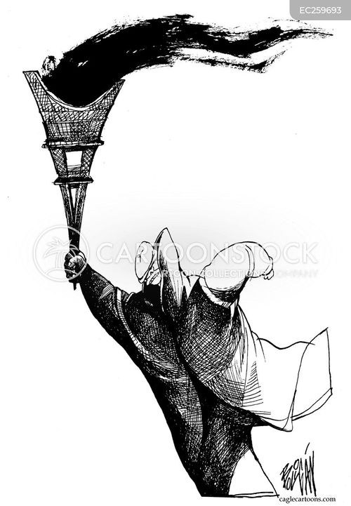 Paris Burning Cartoons and Comics - funny pictures from CartoonStock