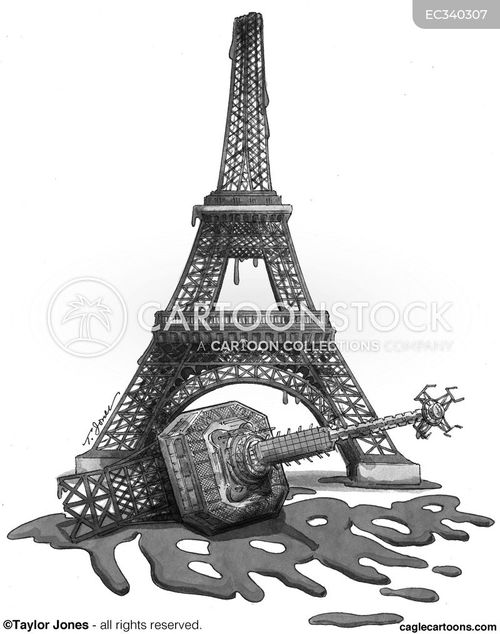 Terror En Paris Cartoons and Comics - funny pictures from CartoonStock