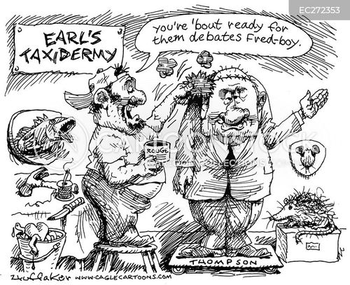 Taxidermy Faux Pas Cartoons and Comics - funny pictures from CartoonStock
