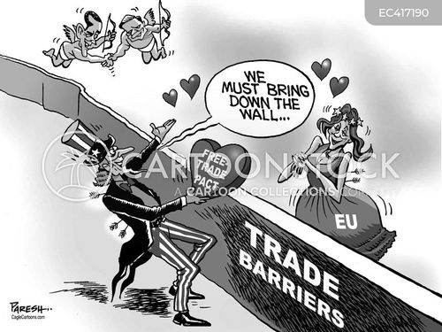 Trade Barrier Cartoons and Comics - funny pictures from CartoonStock