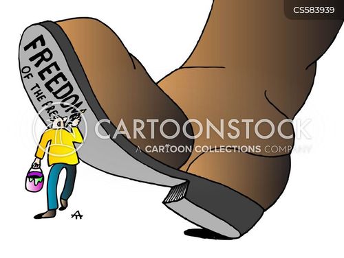 Expressive Freedom Cartoons and Comics - funny pictures from CartoonStock