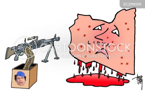 Gaddafi Killed Cartoons and Comics - funny pictures from CartoonStock