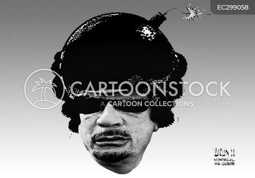 Saddam Gaddafi Cartoons and Comics - funny pictures from CartoonStock
