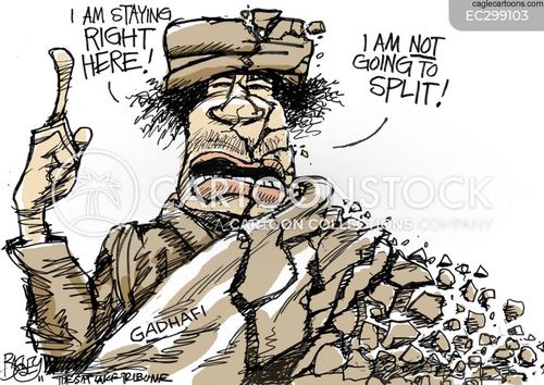 End Of Gadhafi Cartoons and Comics - funny pictures from CartoonStock