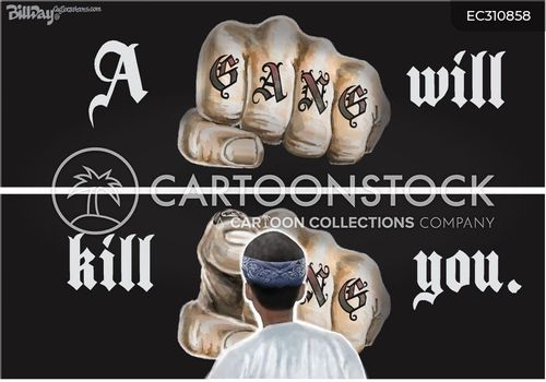 Gang Intervention Cartoons and Comics - funny pictures from CartoonStock