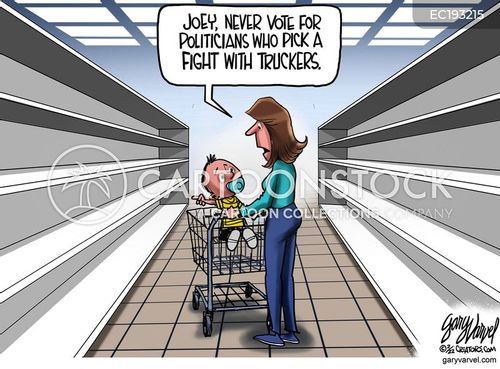 Trucker Protest Cartoons and Comics - funny pictures from CartoonStock