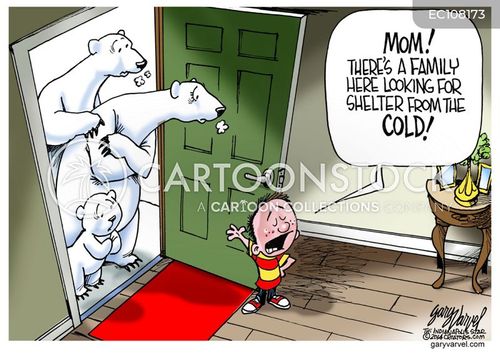 Winter Shelter Cartoons and Comics - funny pictures from CartoonStock