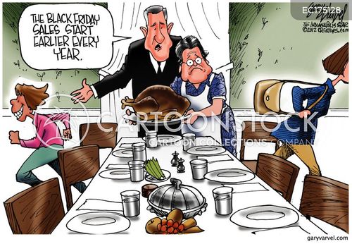 Early Shoppers Cartoons and Comics - funny pictures from CartoonStock