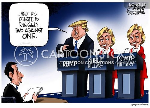 Claims Debate Rigged Cartoons and Comics - funny pictures from CartoonStock