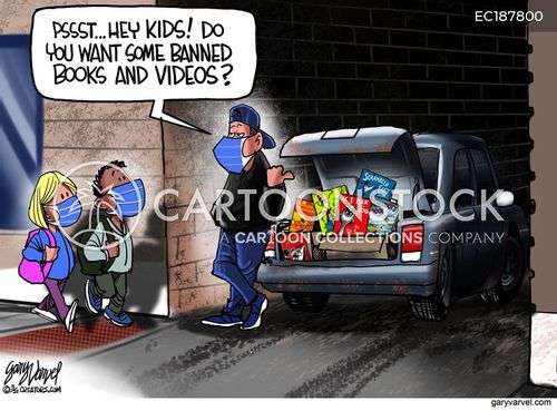 Banned Books Cartoons and Comics - funny pictures from CartoonStock