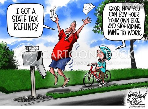 Refund Check Cartoons and Comics - funny pictures from CartoonStock
