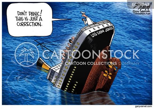 Panicked Investors Cartoons and Comics - funny pictures from CartoonStock