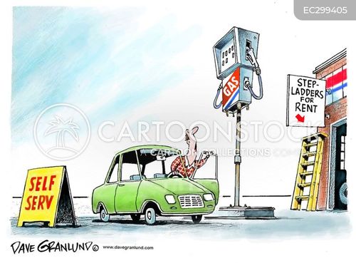 Pumping Gas Cartoons and Comics - funny pictures from CartoonStock