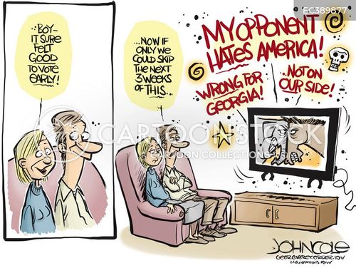 Early Voting Cartoons and Comics - funny pictures from CartoonStock