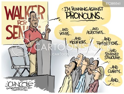 Personal Pronouns Cartoons and Comics - funny pictures from CartoonStock