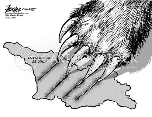 Russo-georgian War Cartoons and Comics - funny pictures from CartoonStock