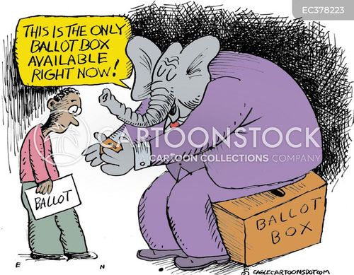 Lack Of Ballot Boxes Cartoons and Comics - funny pictures from CartoonStock