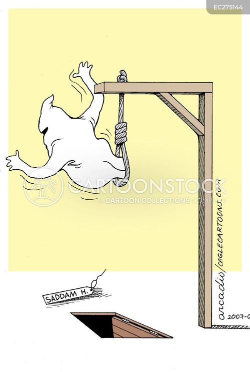 Saddam's Execution Cartoons and Comics - funny pictures from CartoonStock