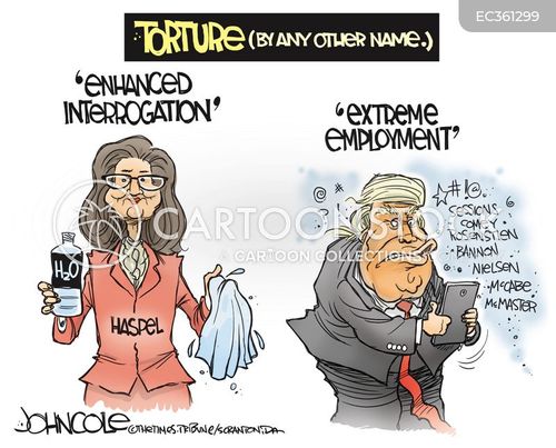 Trump Interrogation Cartoons and Comics - funny pictures from CartoonStock