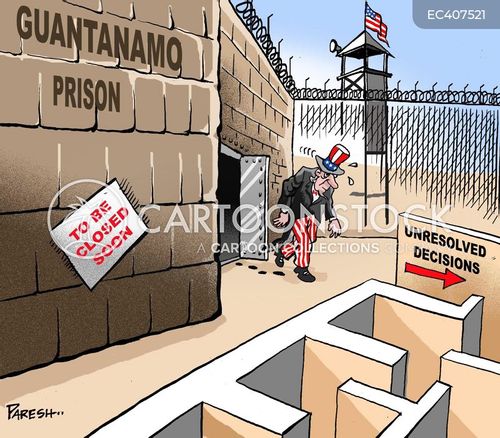 Gitmo Prison Cartoons and Comics - funny pictures from CartoonStock