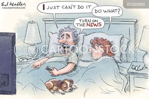 News Overwhelm Cartoons and Comics - funny pictures from CartoonStock