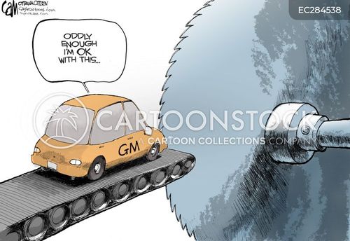 Gm Restructuring Cartoons and Comics - funny pictures from CartoonStock