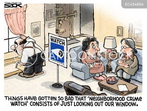 Crime Watch Cartoons and Comics - funny pictures from CartoonStock