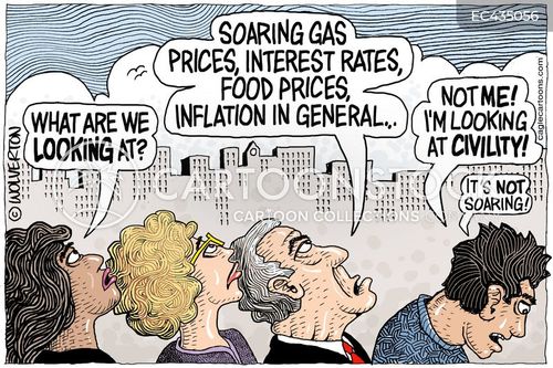 Soaring Inflation Cartoons and Comics - funny pictures from CartoonStock