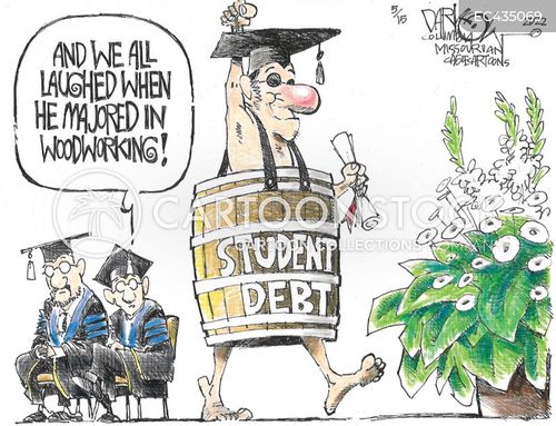 Student Debt Cartoons and Comics - funny pictures from CartoonStock