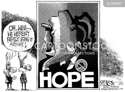 Hope Poster Cartoons and Comics - funny pictures from CartoonStock