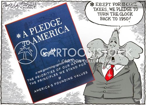 Political Pledge Cartoons and Comics - funny pictures from CartoonStock