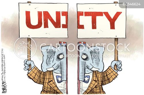 Party Wants Unity Cartoons and Comics - funny pictures from CartoonStock