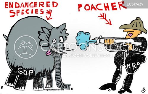 Gop Scrambling Cartoons and Comics - funny pictures from CartoonStock