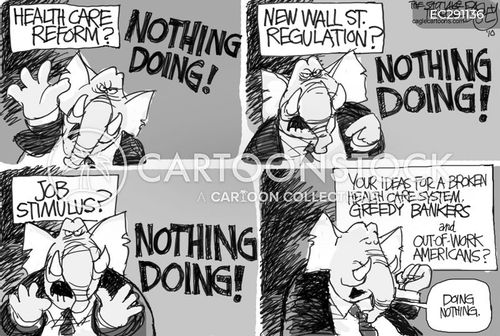 Gop Inaction Cartoons and Comics - funny pictures from CartoonStock