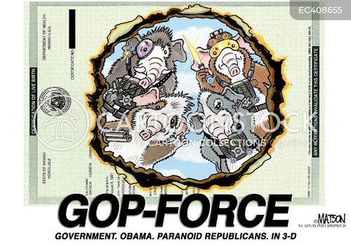 Paranoid Republicans Cartoons and Comics - funny pictures from CartoonStock