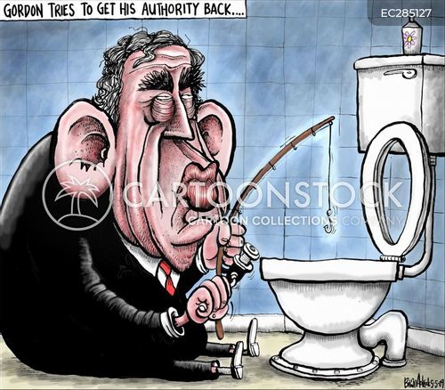 Toilet Fishing Rod Cartoons and Comics - funny pictures from CartoonStock