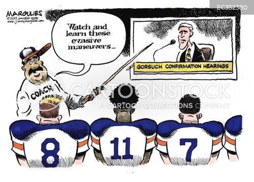 Gorsuch Confirmation Cartoons and Comics - funny pictures from CartoonStock