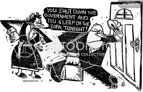 Government Shut Down Cartoons and Comics - funny pictures from CartoonStock